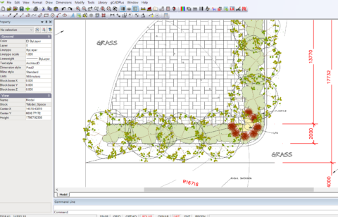 Landscape design software: gCADPlus